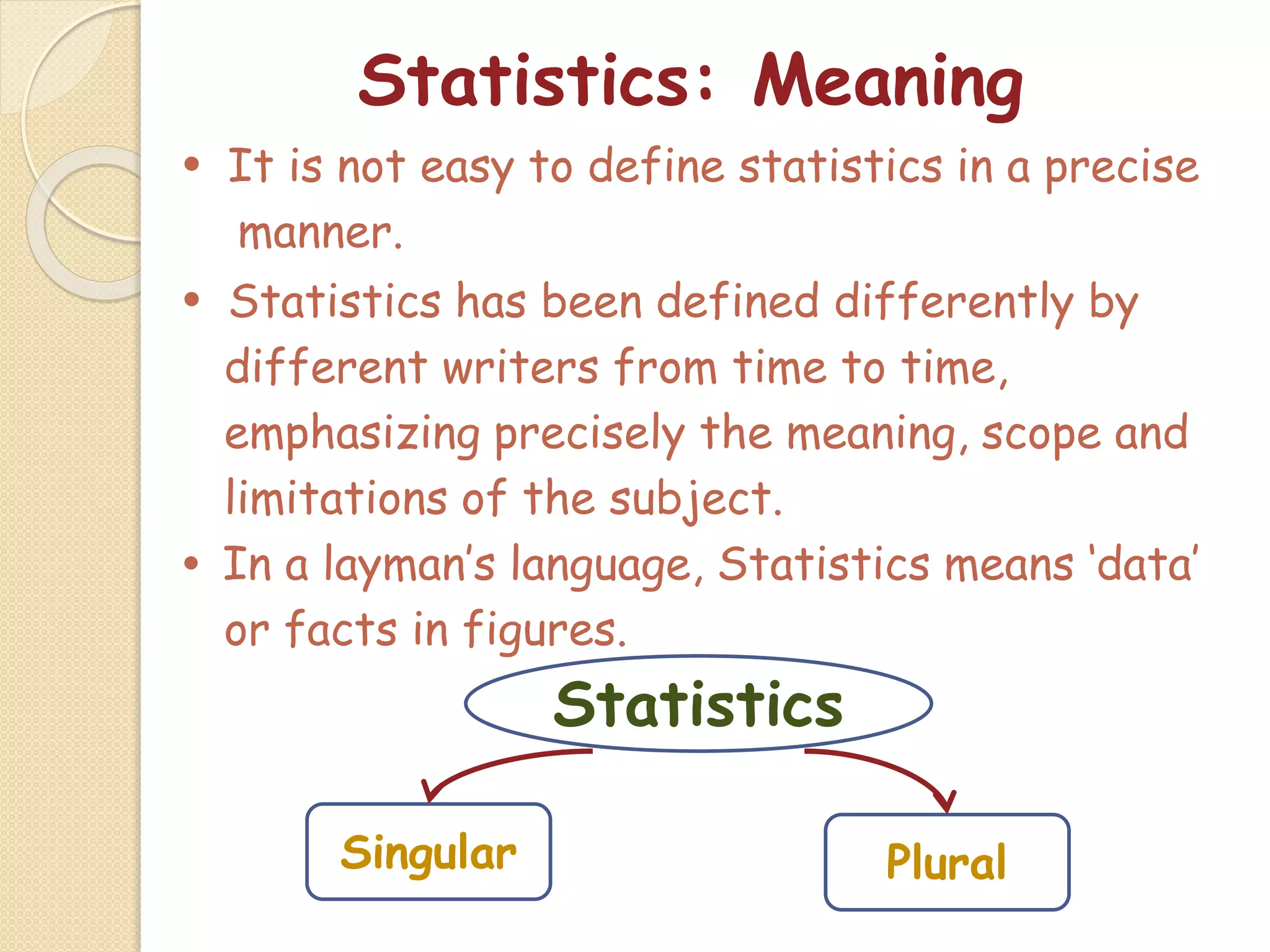 Chapter-1 Concept of Economics and Significance of Statistics in ...