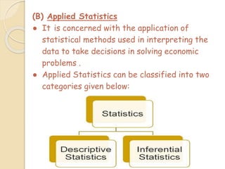 Chapter-1 Concept of Economics and Significance of Statistics in ...