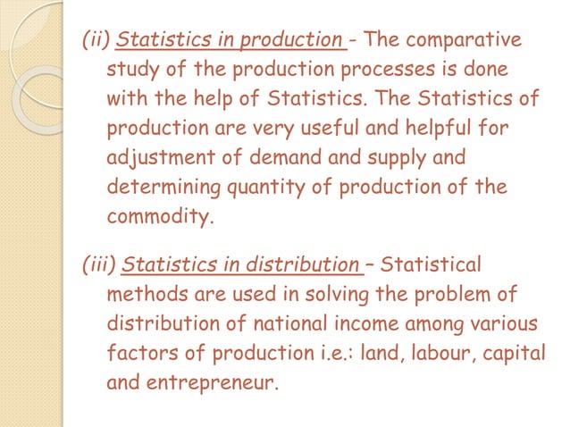 Chapter-1 Concept of Economics and Significance of Statistics in ...