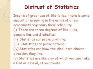 Chapter-1 Concept of Economics and Significance of Statistics in ...