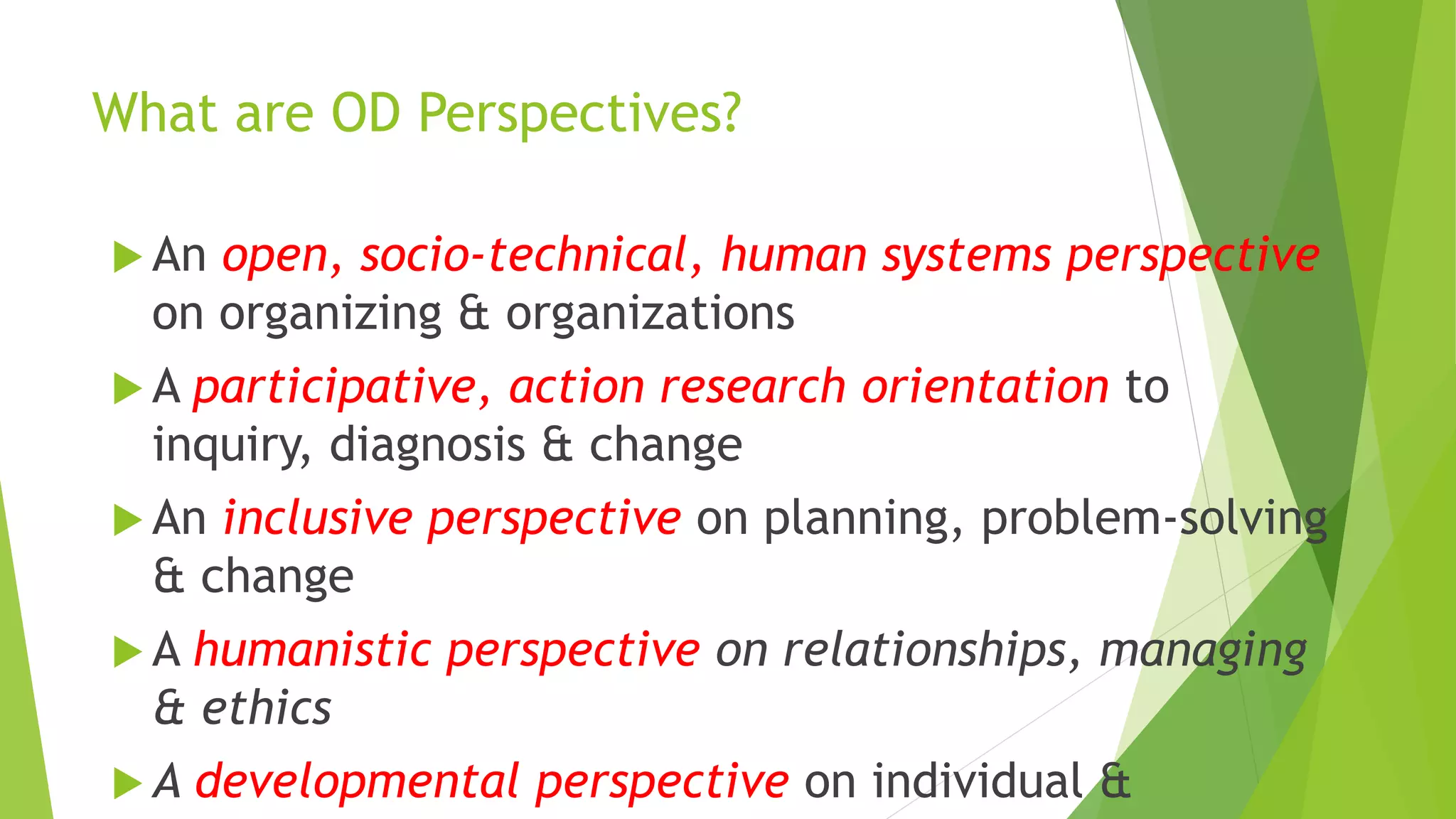 Chapter 1 organization development- an introduction | PPTX