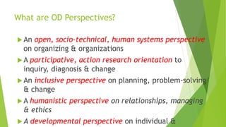 Chapter 1 organization development- an introduction | PPTX