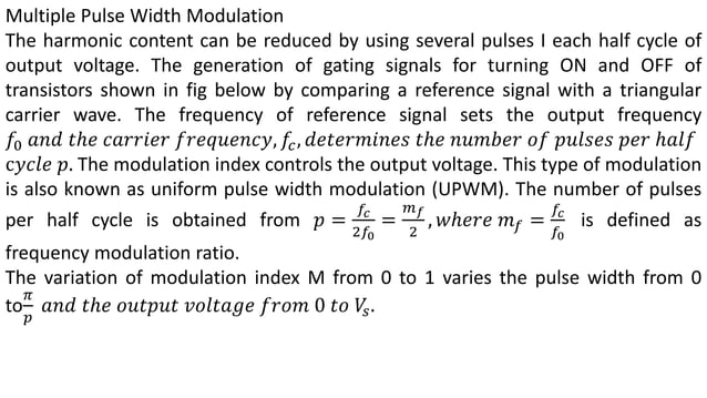 Chapter-1 PE-II, Voltage Source Inverters and Current Source Inverters | PPTX