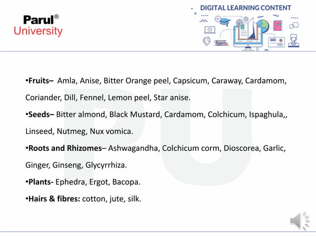 chapter -1 pharmacognosy bpharm 4th sem cognosy | PPTX