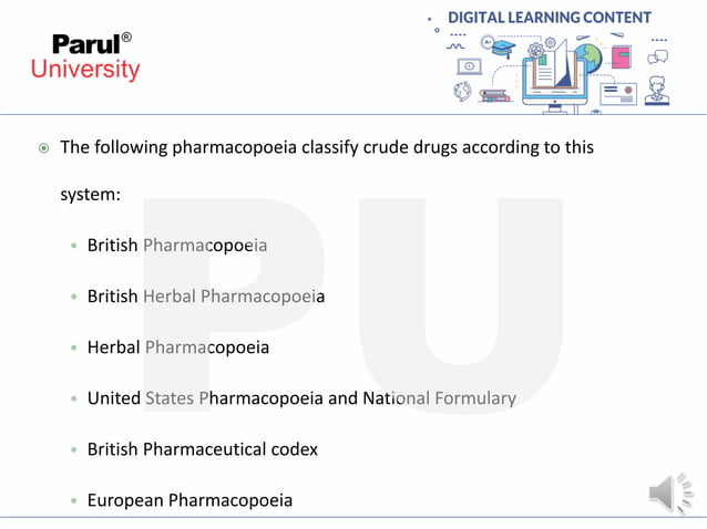 chapter -1 pharmacognosy bpharm 4th sem cognosy | PPTX