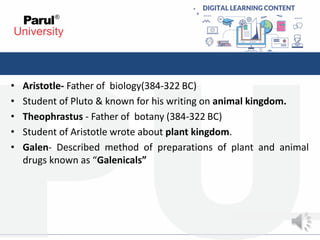 chapter -1 pharmacognosy bpharm 4th sem cognosy | PPTX