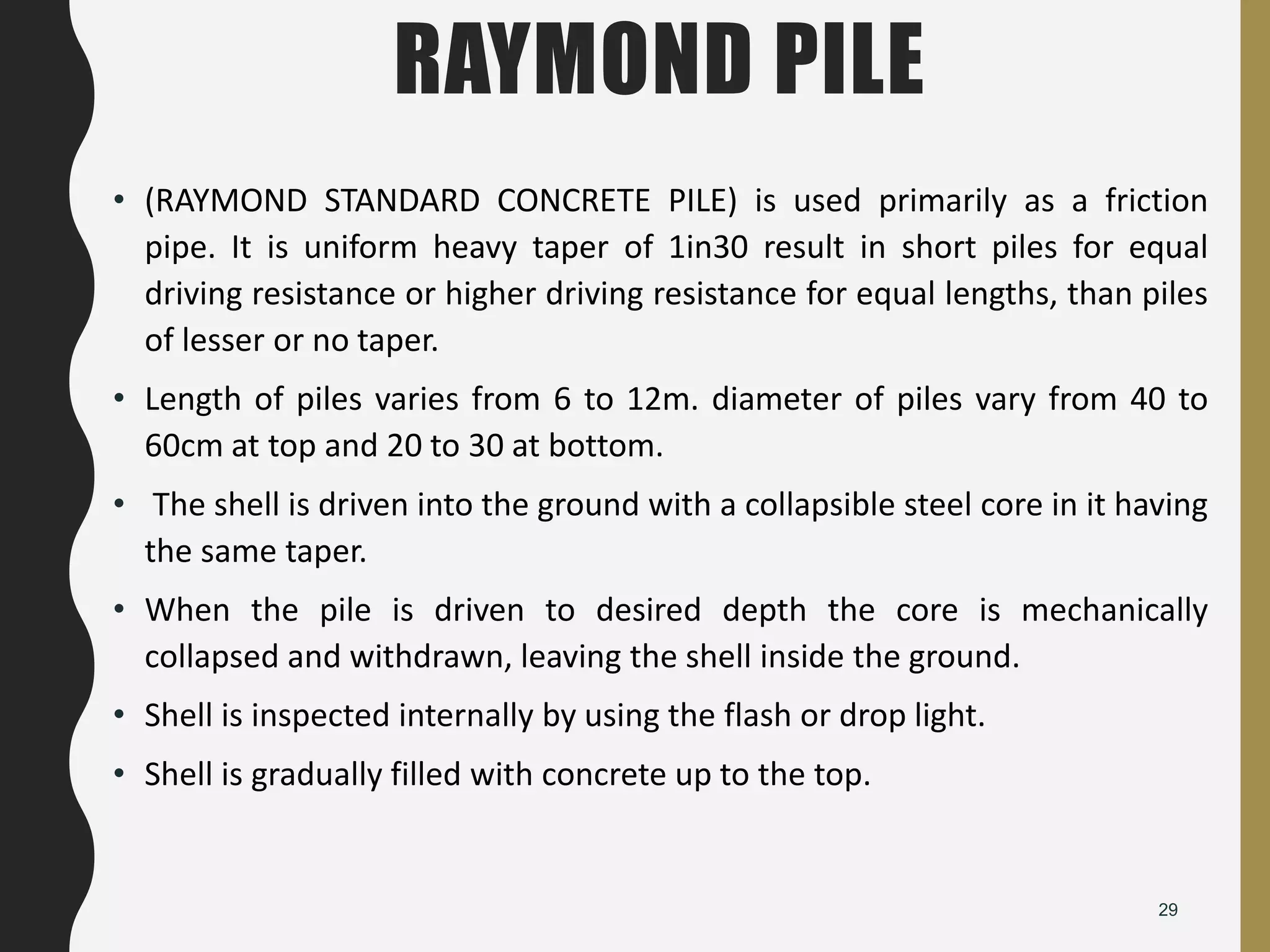 Chapter 1 PILE FOUNDATIONS | PPTX