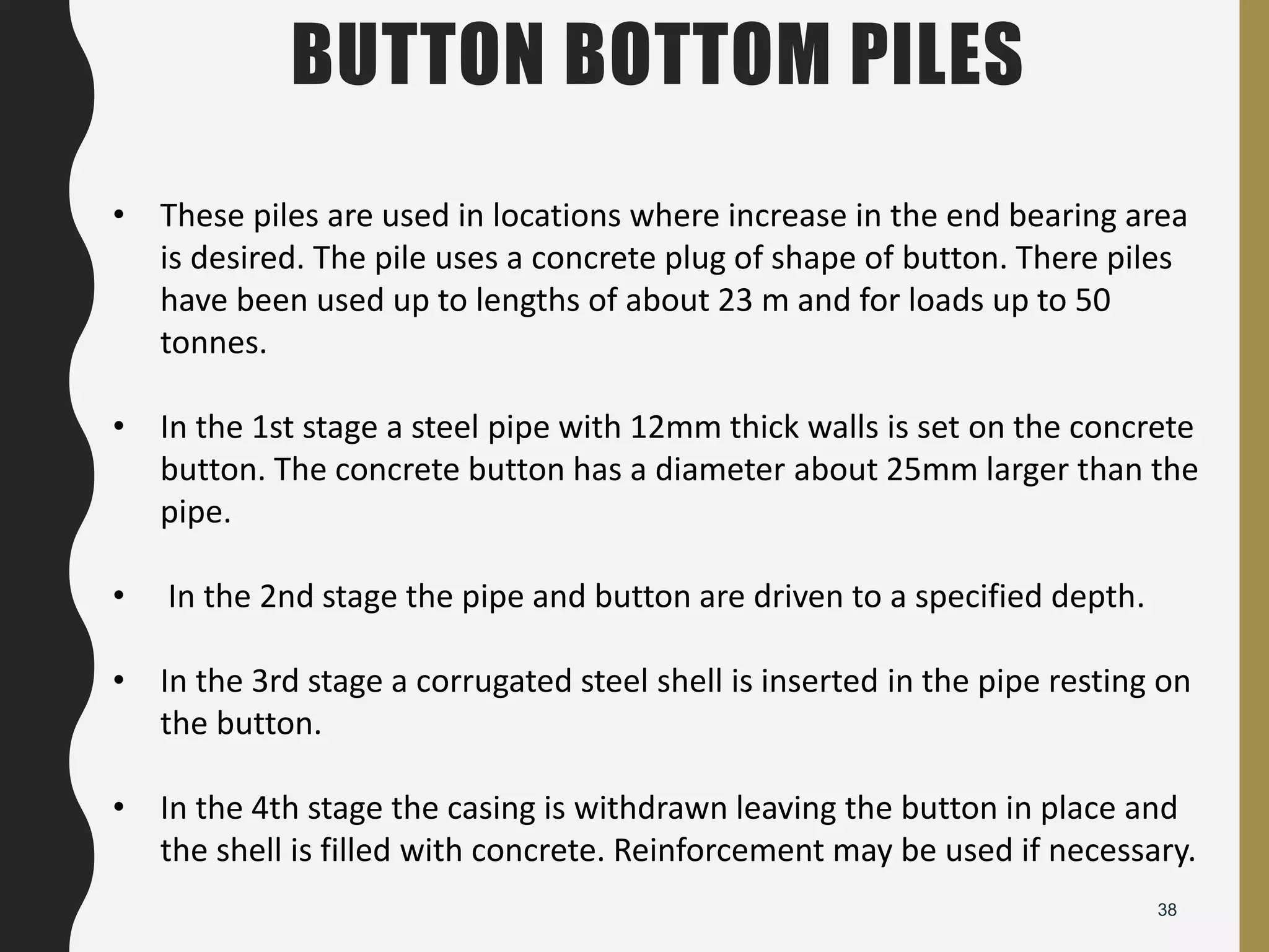 Chapter 1 PILE FOUNDATIONS | PPTX