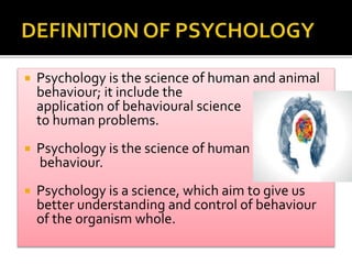 Chapter 1 introduction to psychology | PPTX