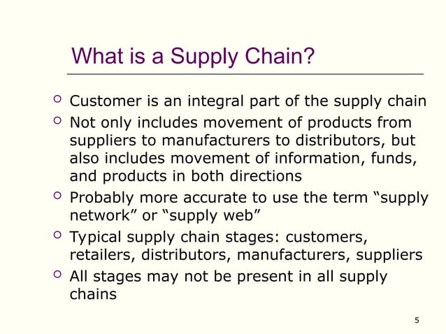 understanding the supply chain in the effective way | PPT