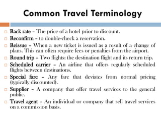 Presentation on The Roles and Functions of Travel Agents (Travel Agency ...