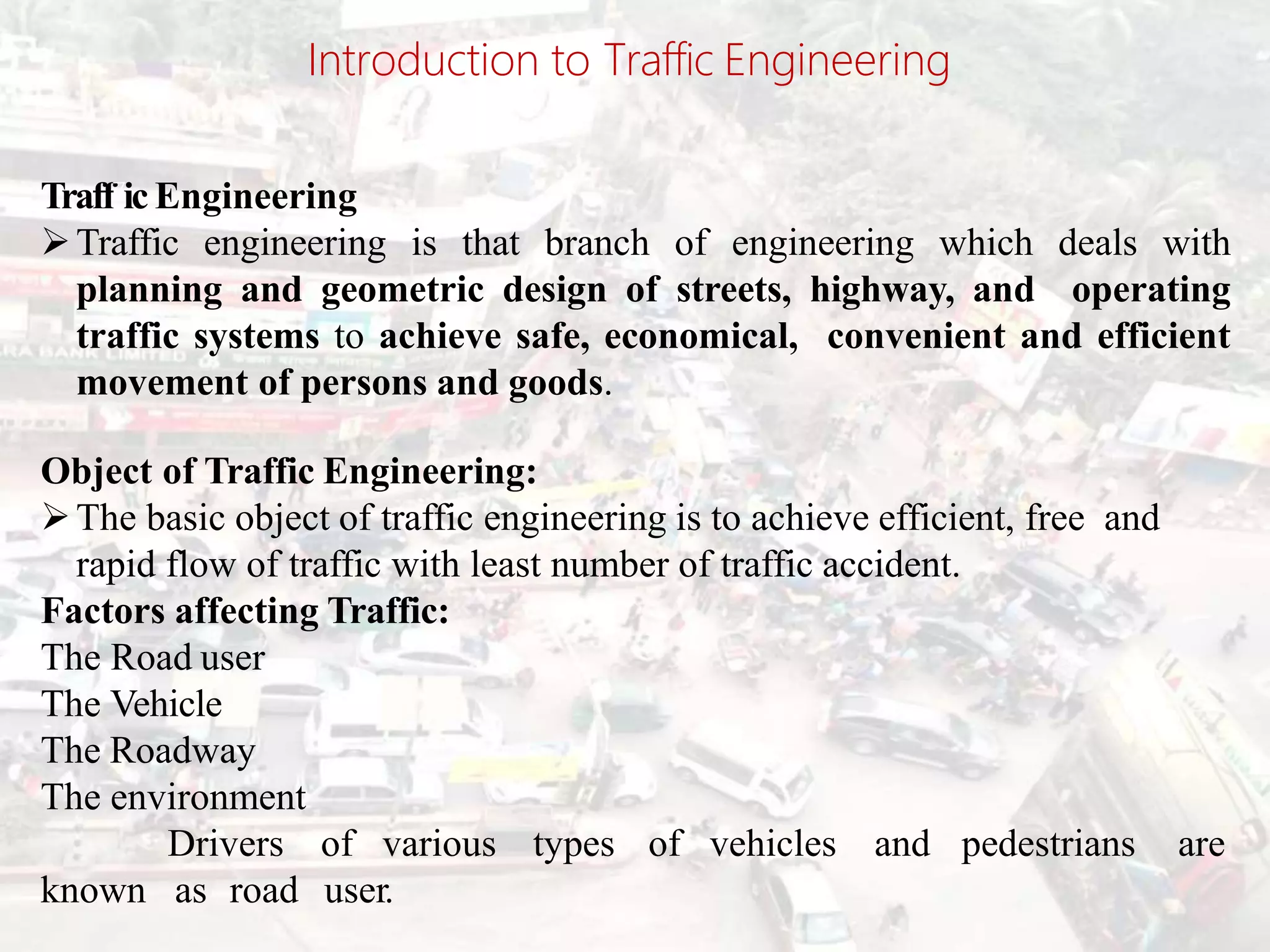 Chapter 1 traffic characteristics | PPTX