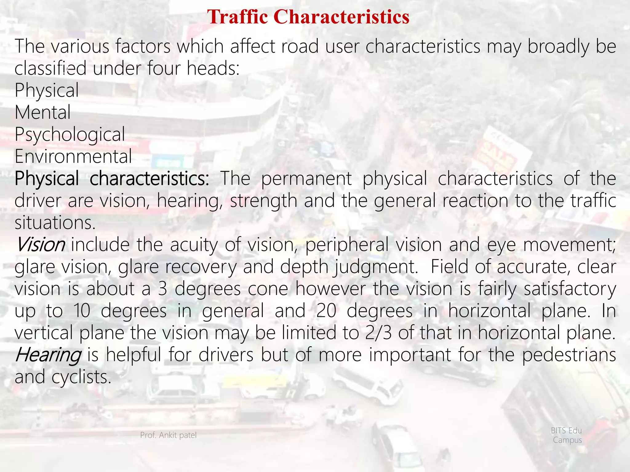 Chapter 1 traffic characterstics | PPTX