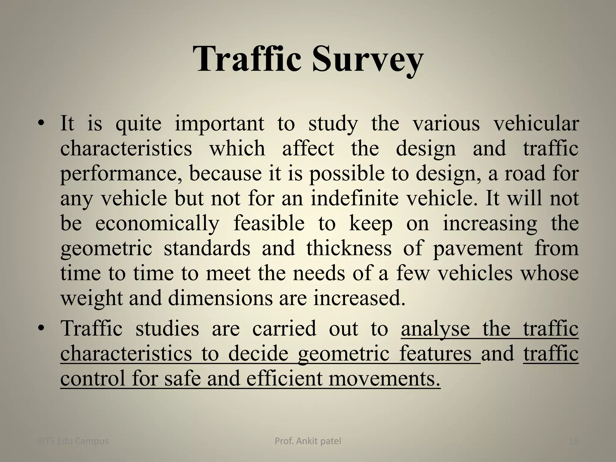 Chapter 1 traffic characterstics | PPTX