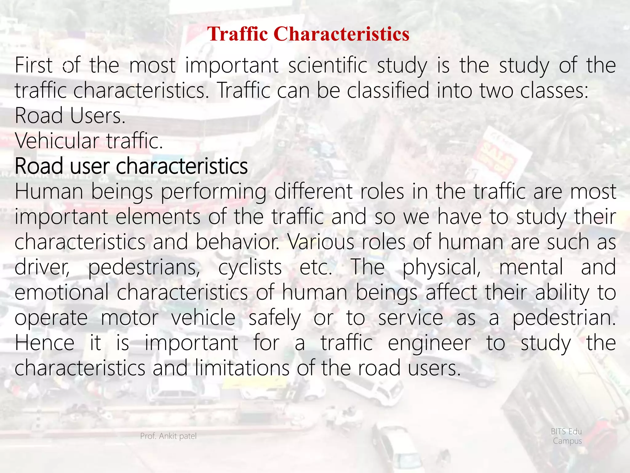 Chapter 1 traffic characterstics | PPTX