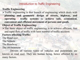 Chapter 1 traffic characterstics | PPTX