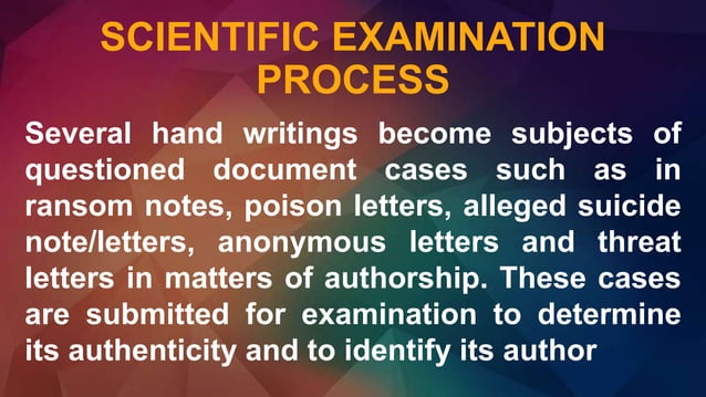 CHAPTER-2-1 question documents examination | PPTX