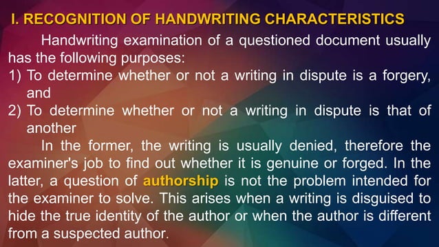 CHAPTER-2-1 question documents examination | PPTX