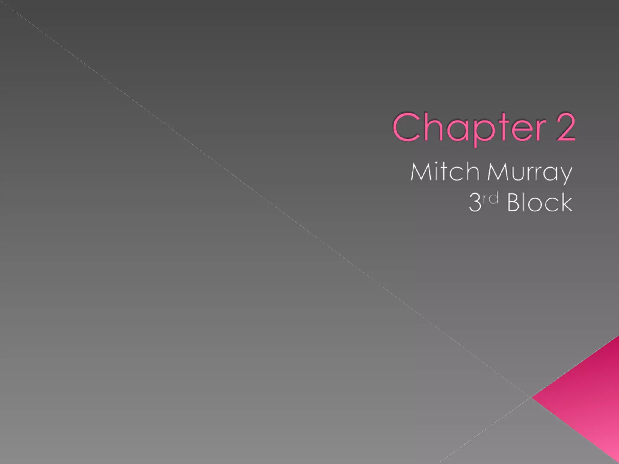 Chapter 2 | PPT