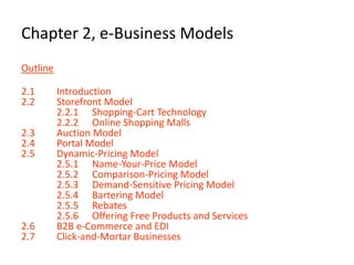 E-Commerce Programming - "Chapter 2: e-Business Models" | PPTX
