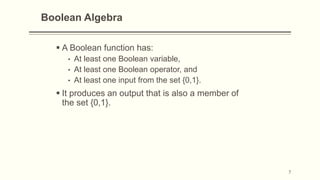Chapter 2: Boolean Algebra and Logic Gates | PPTX