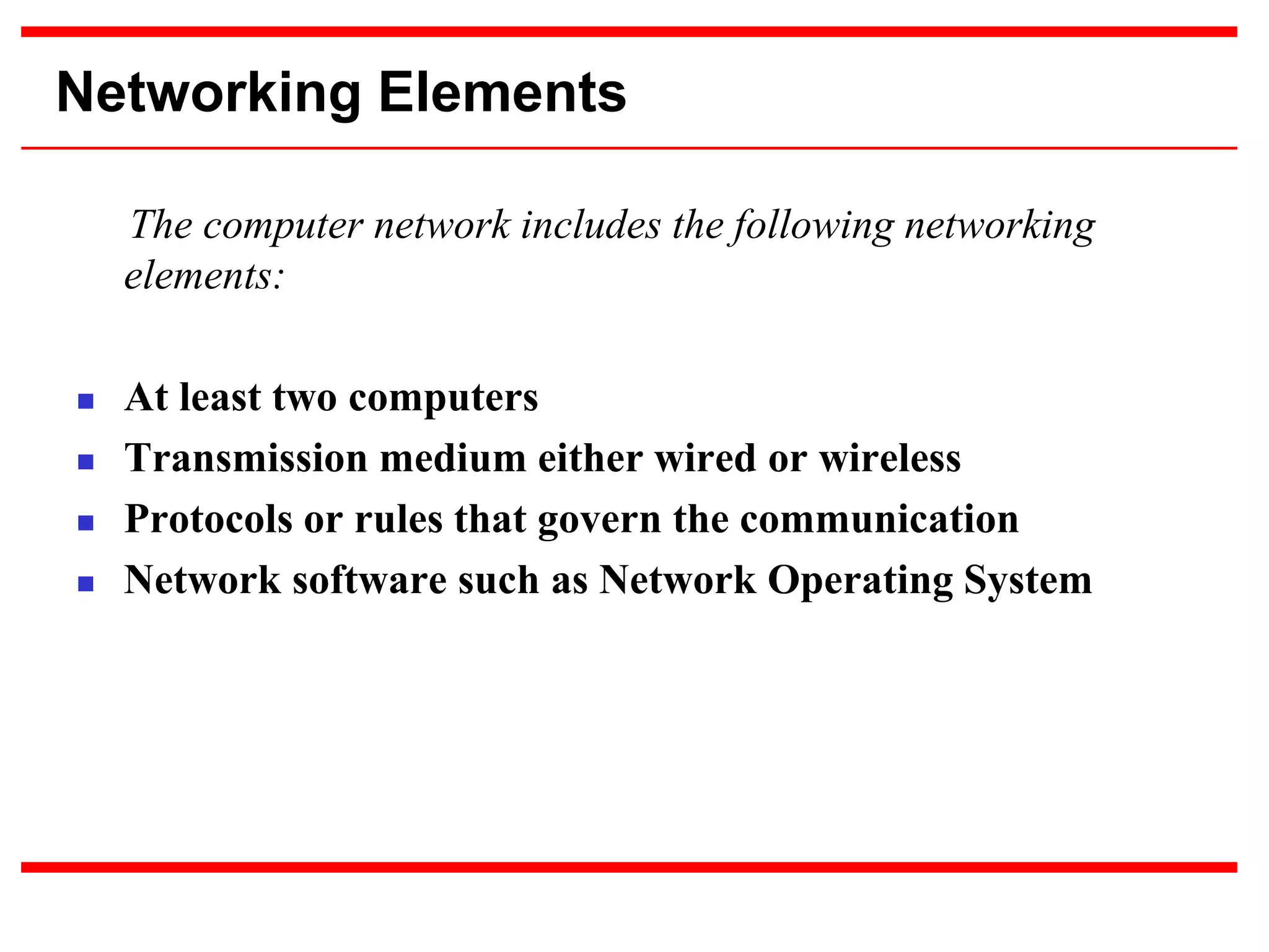 Introduction to Computer Networks | PPT