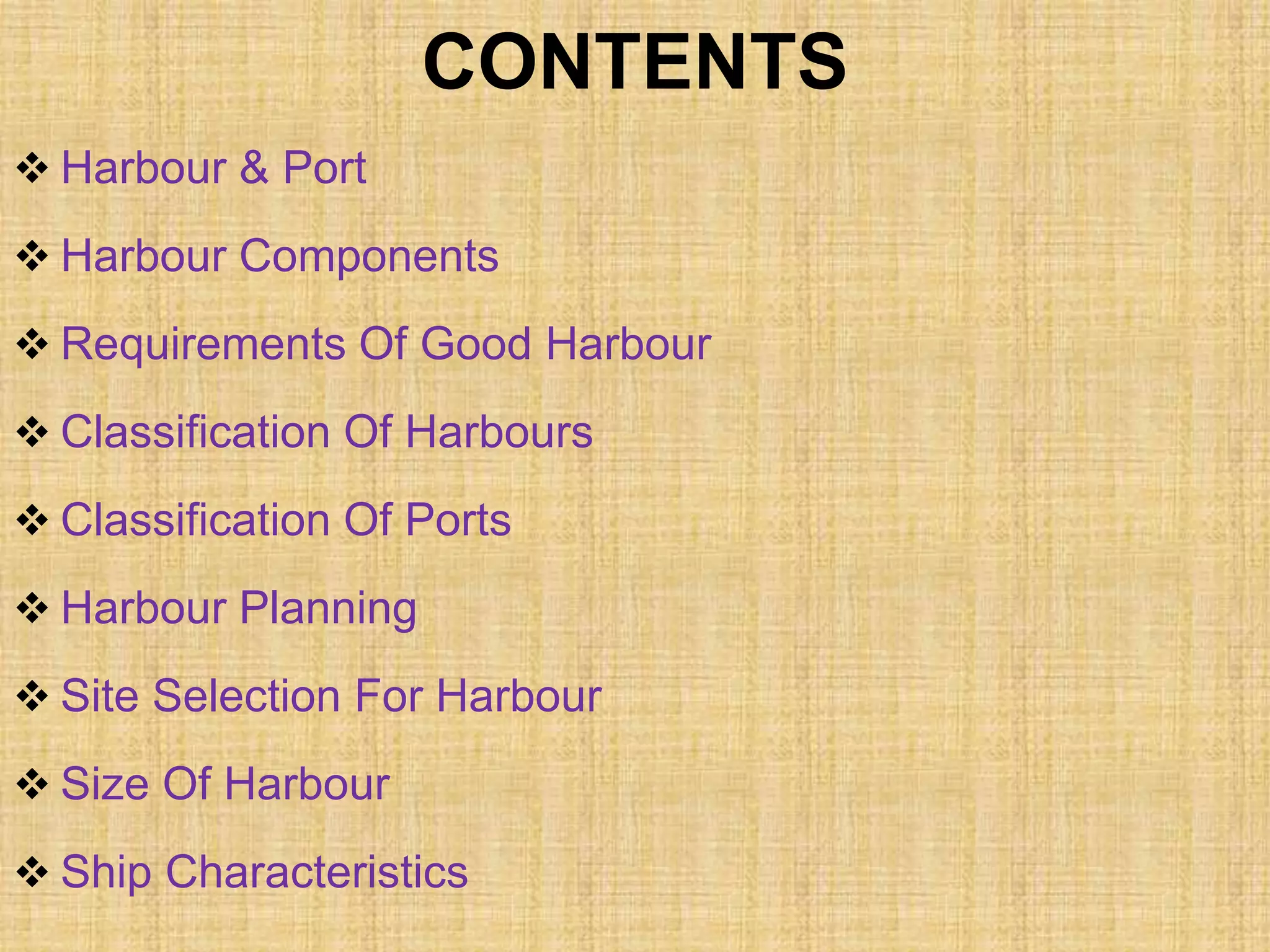 CHAPTER - 2. HARBOUR PLANNING.pptx