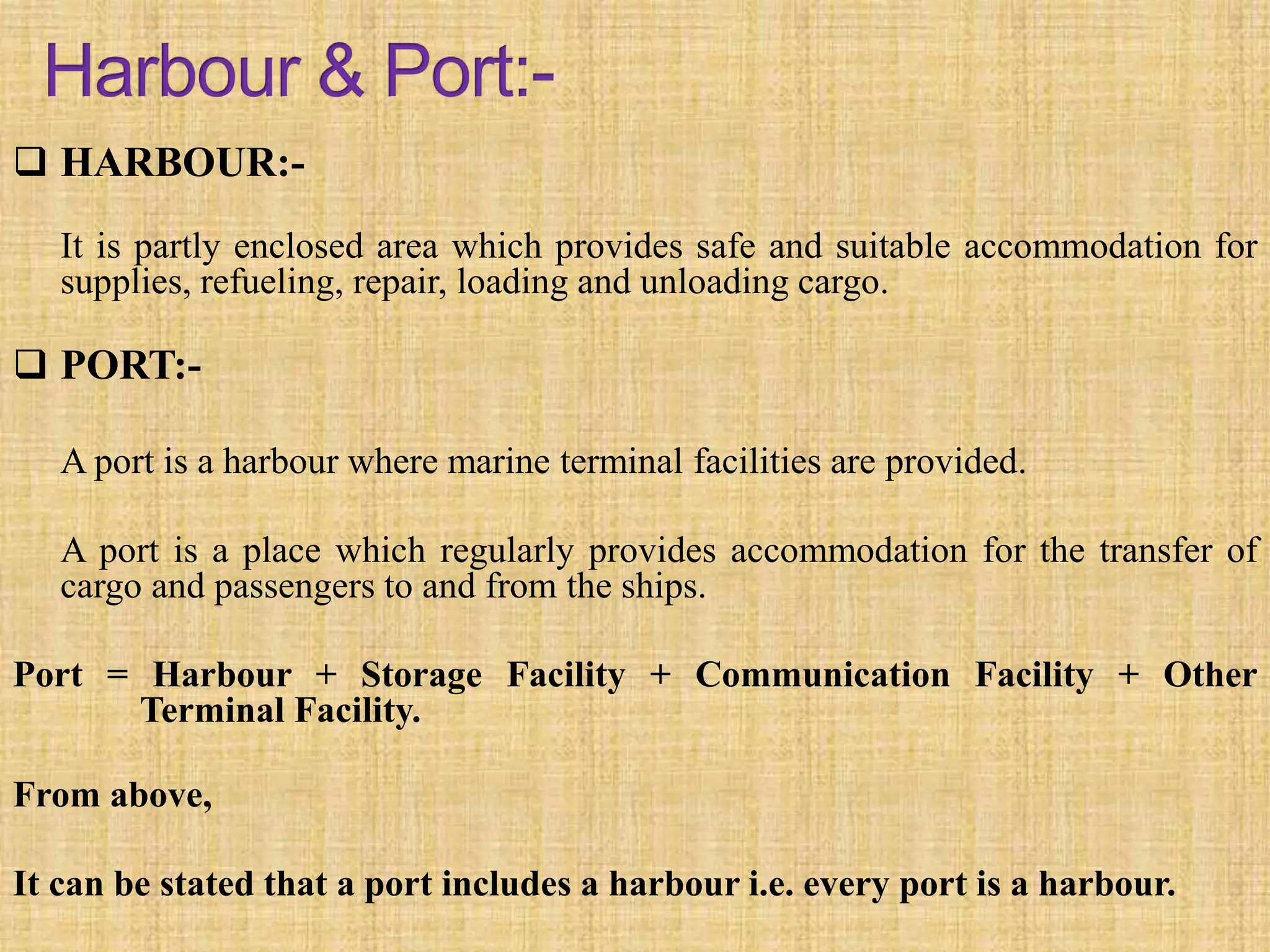 CHAPTER - 2. HARBOUR PLANNING.pptx