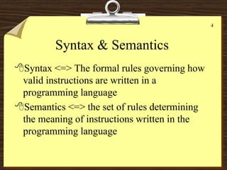 chapter-2.ppt | Programming Languages | Computing