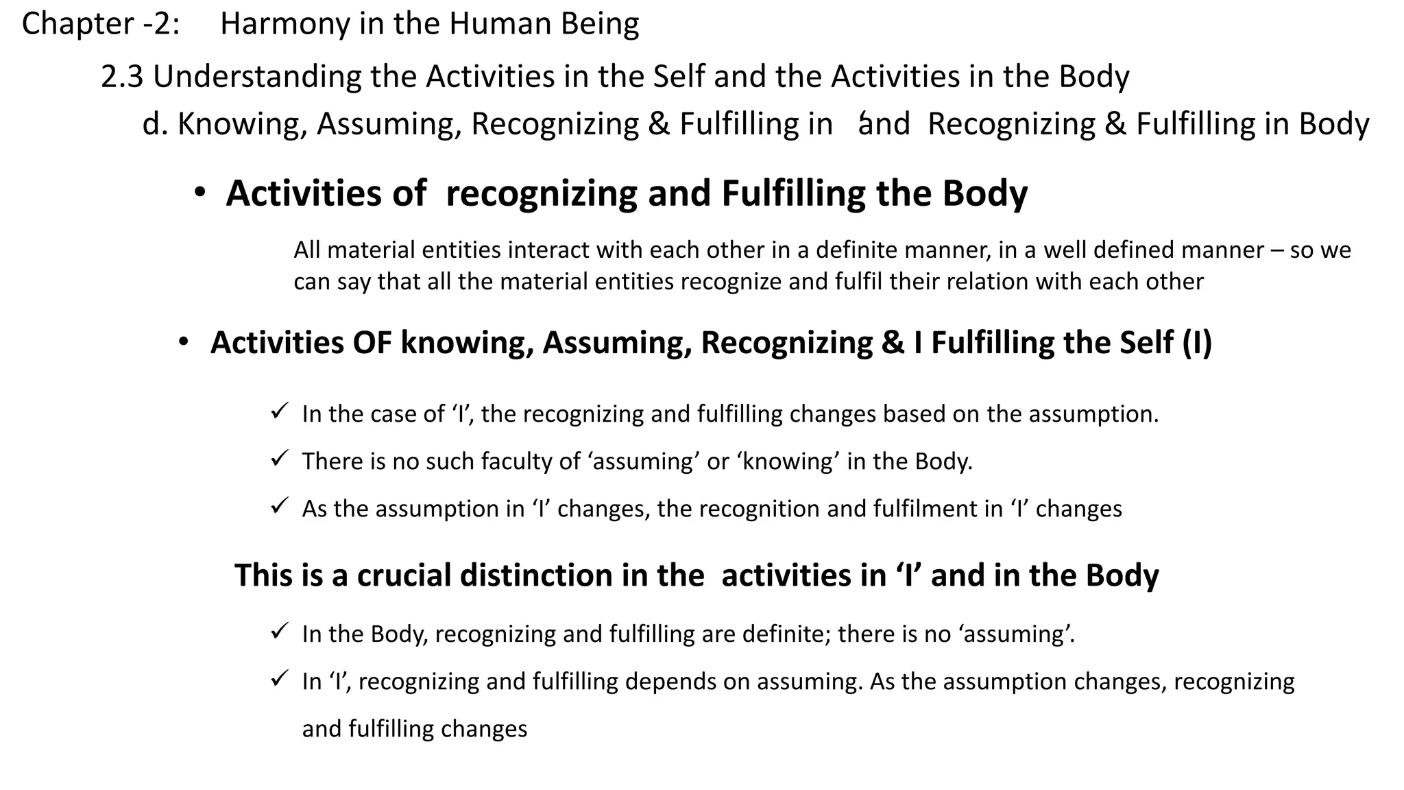 UNIVERSAL HUMAN VALUES -Harmony in the Human Being | PPTX