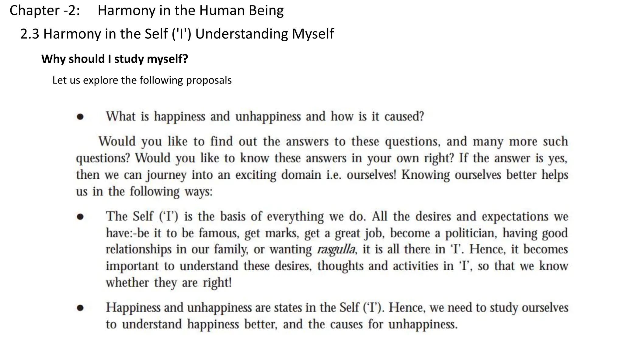 UNIVERSAL HUMAN VALUES -Harmony in the Human Being | PPTX