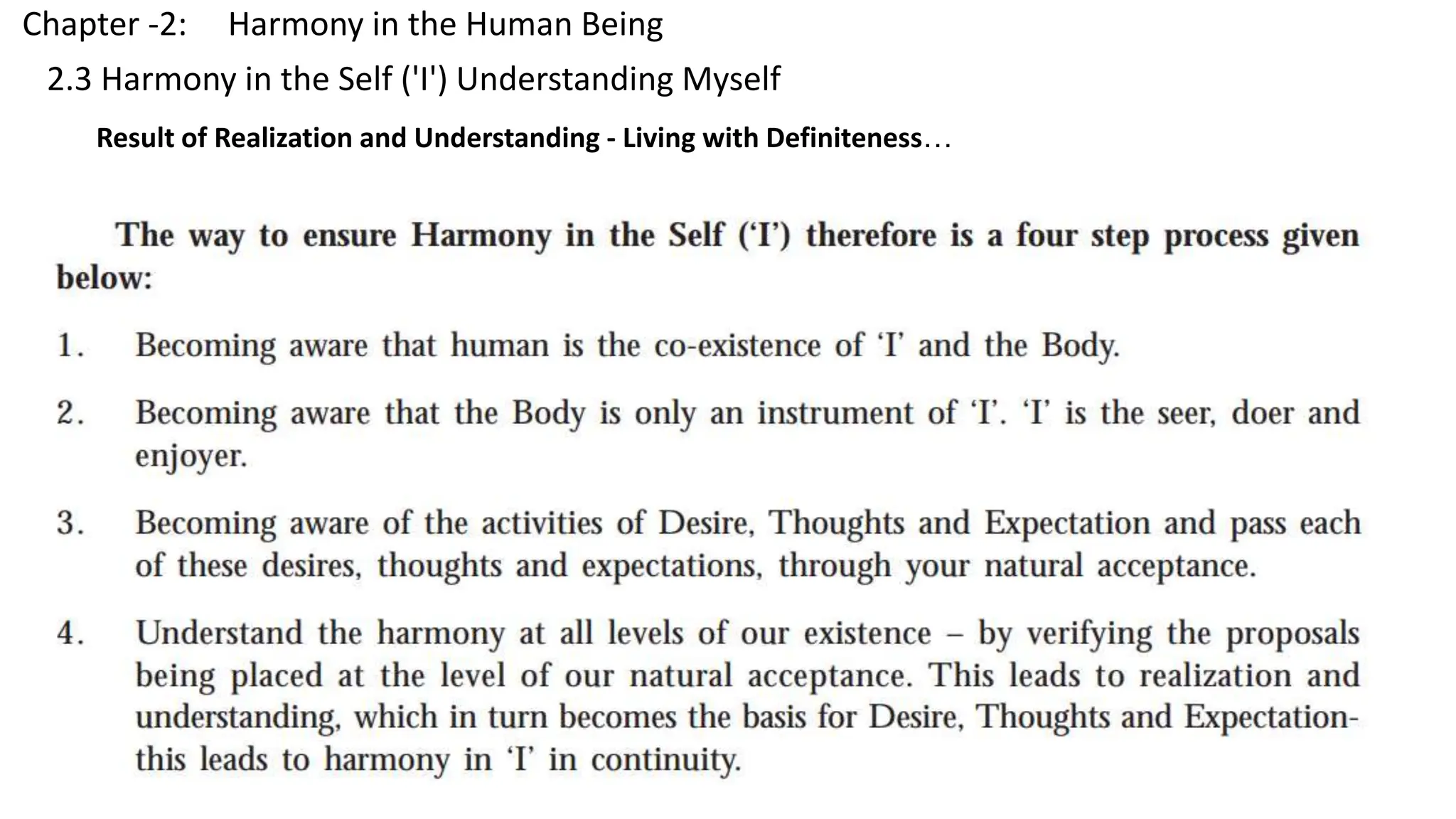 UNIVERSAL HUMAN VALUES -Harmony in the Human Being | PPTX