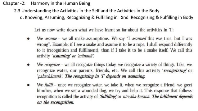 UNIVERSAL HUMAN VALUES -Harmony in the Human Being | PPTX