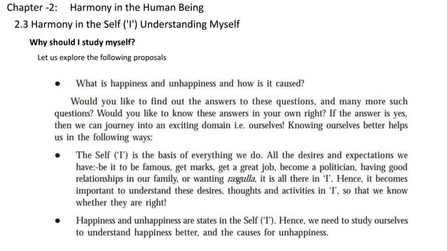 UNIVERSAL HUMAN VALUES -Harmony in the Human Being | PPTX