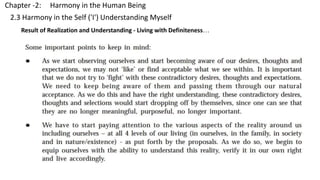 UNIVERSAL HUMAN VALUES -Harmony in the Human Being | PPTX