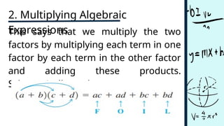 Chapter 2 Algebraic Expression. Adding and Subtracting Polynomials | PPT