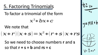 Chapter 2 Algebraic Expression. Adding and Subtracting Polynomials | PPTX