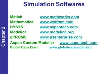 Chapter-2: Theoretical model of chemical process | PDF