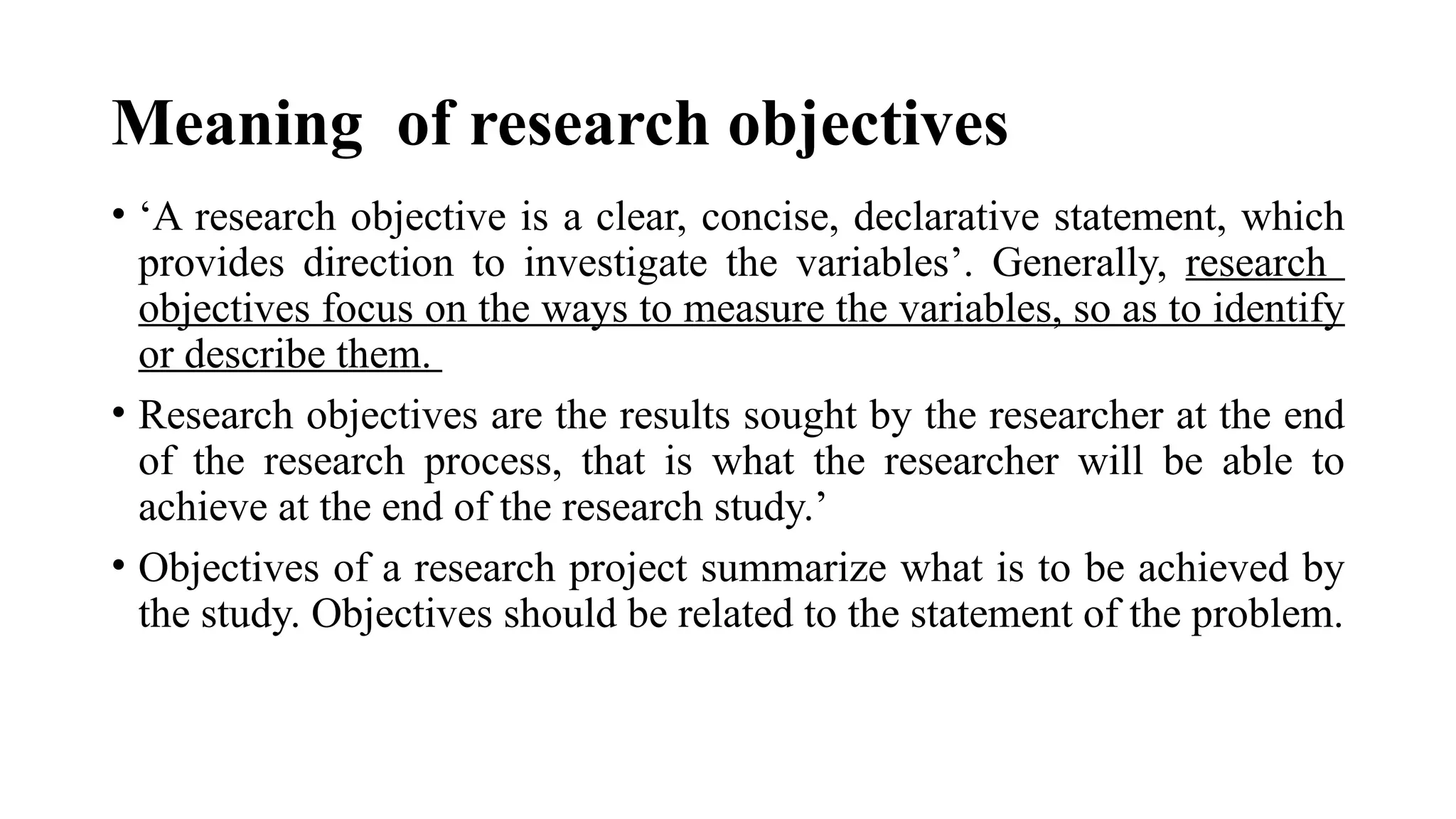 RESEARCH PROBLEM, OBJECTIVES, OPERATIONAL DEFINITIONS | PPTX