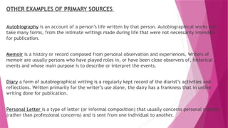 The different historical sources and criticism.pptx