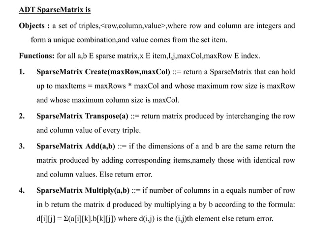 DATA STRUCTRES ARRAY AND STRUCTURES CHAPTER 2 | PDF