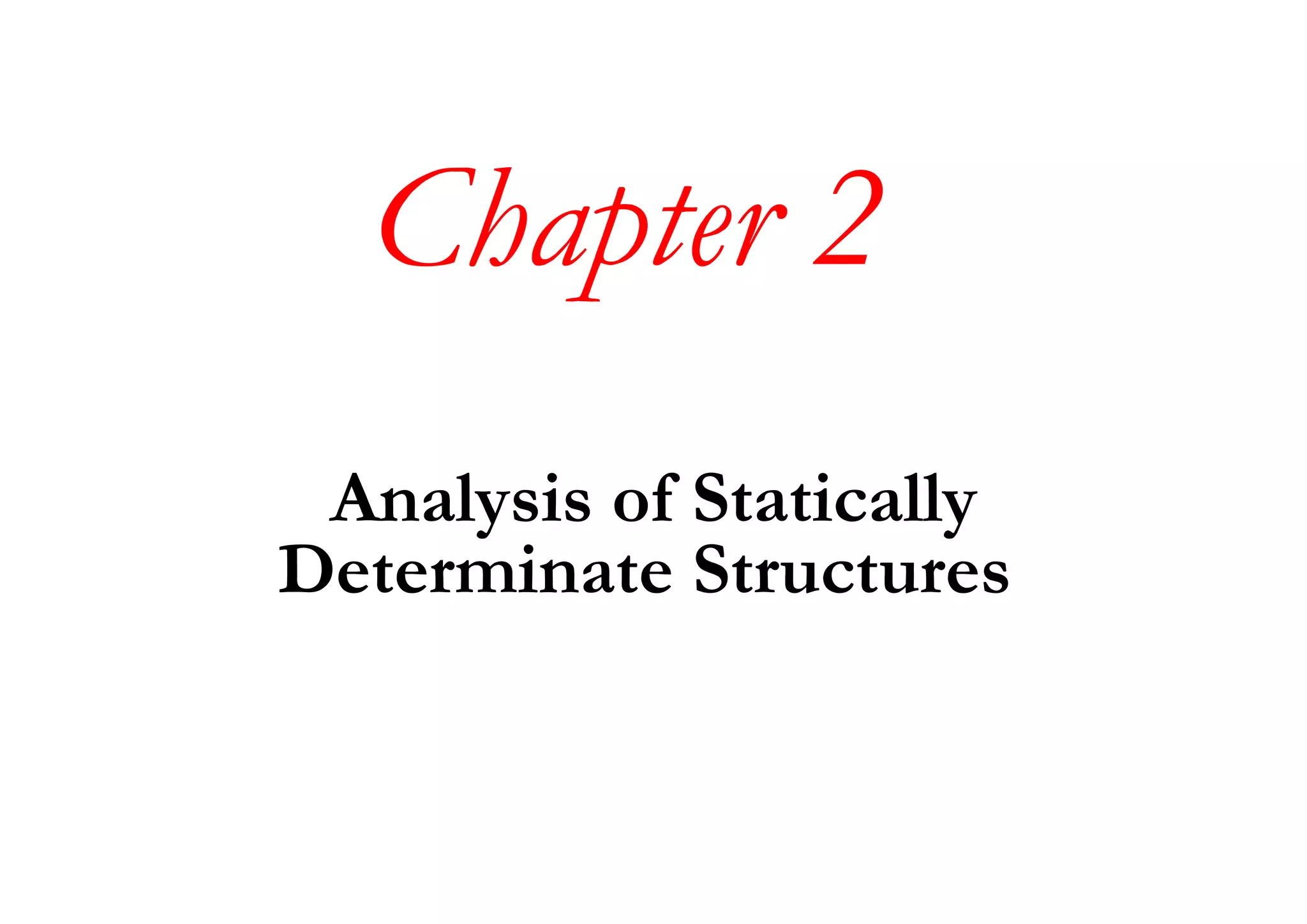 Chapter 2 Analysis Of Statically Determinate Structures Pdf