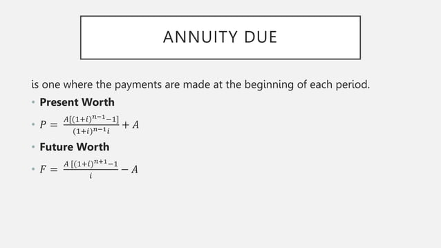 Chapter-2-ANNUITIES.pptx | Stocks and Bonds | Personal Investing