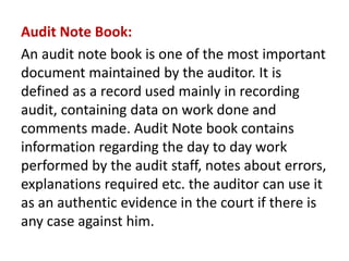 Chapter 2 -audit programme | PPT