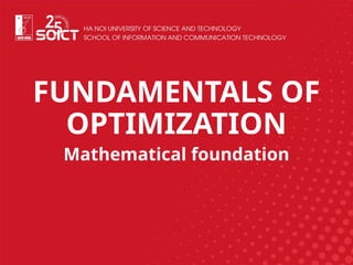 Math Notation using in optimation problem | PPTX