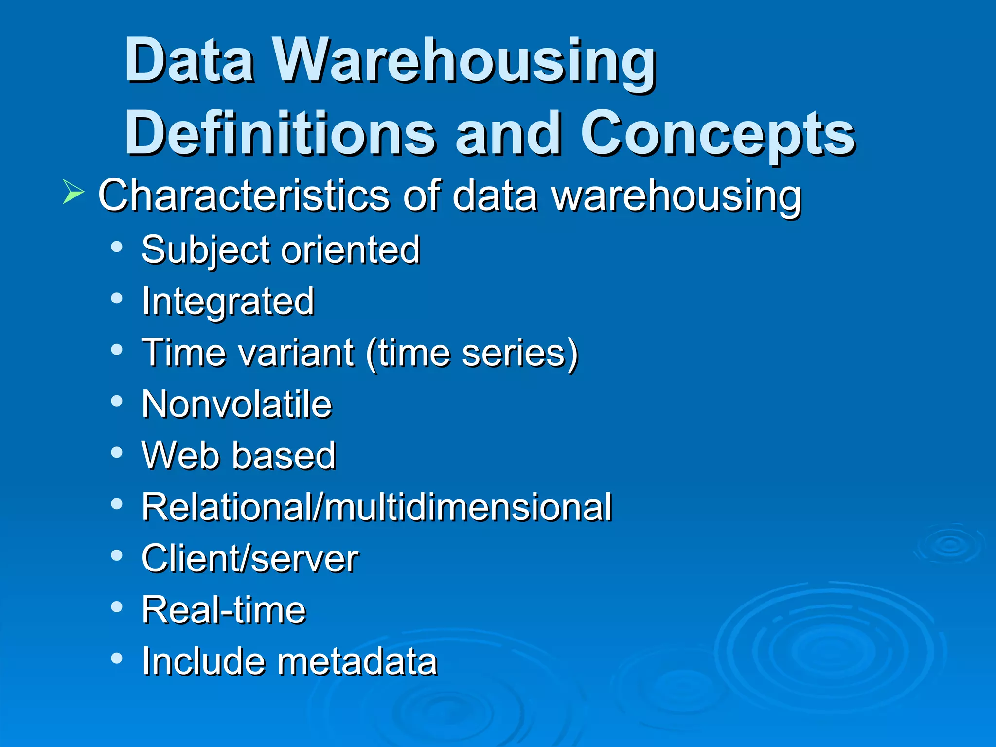 Chapter 2-data-warehousingppt2517 vero | PPT | Databases | Computer ...