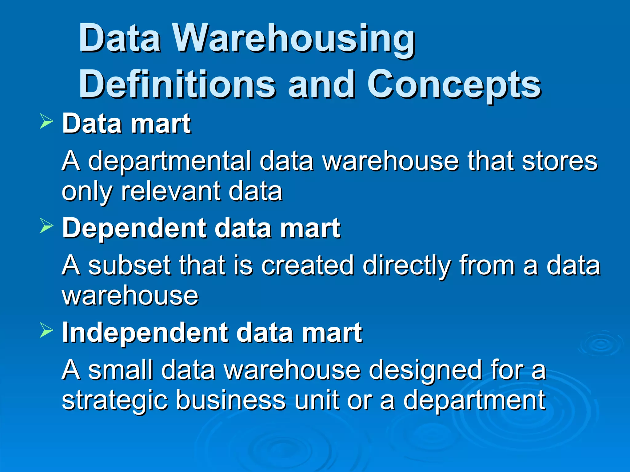 Chapter 2-data-warehousingppt2517 vero | PPT | Databases | Computer ...