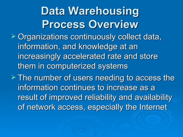 Chapter 2-data-warehousingppt2517 vero | PPT | Databases | Computer ...