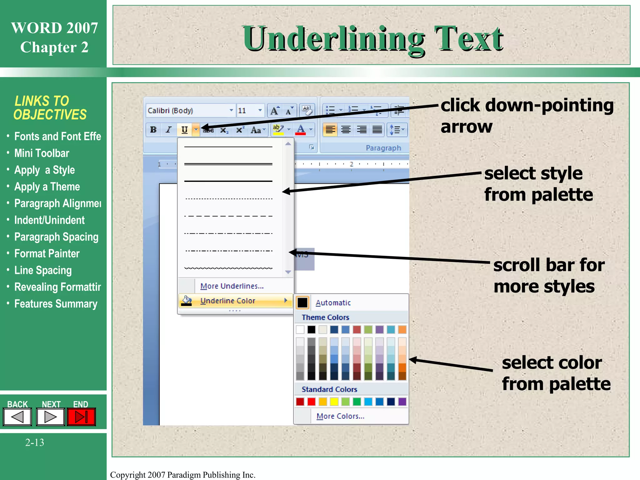 Word Chapter 2 - Formatting Characters and Paragraphs | PPT