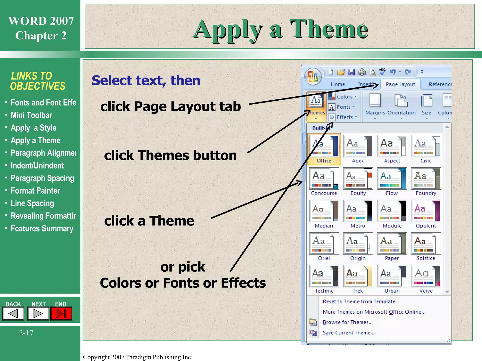 Word Chapter 2 - Formatting Characters and Paragraphs | PPT